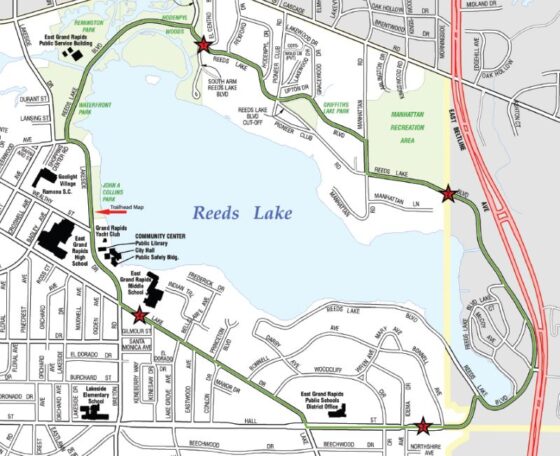 Reeds Lake Trail in EGR has a Pretty Park, Lake Views and is Great for ...