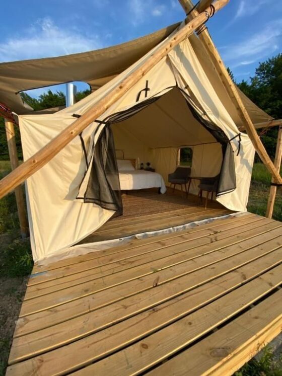 Glamping Michigan: 22 Fabulous Places with Safari Tents, Yurts & Domes ...