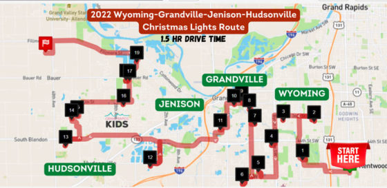 Take this 1.5-Hour Route to See the Best Wyoming & Grandville Christmas ...
