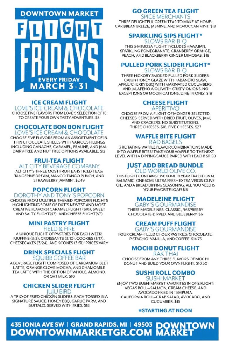 Yum! Flight Fridays at the Downtown Market Happening Now! - grkids.com