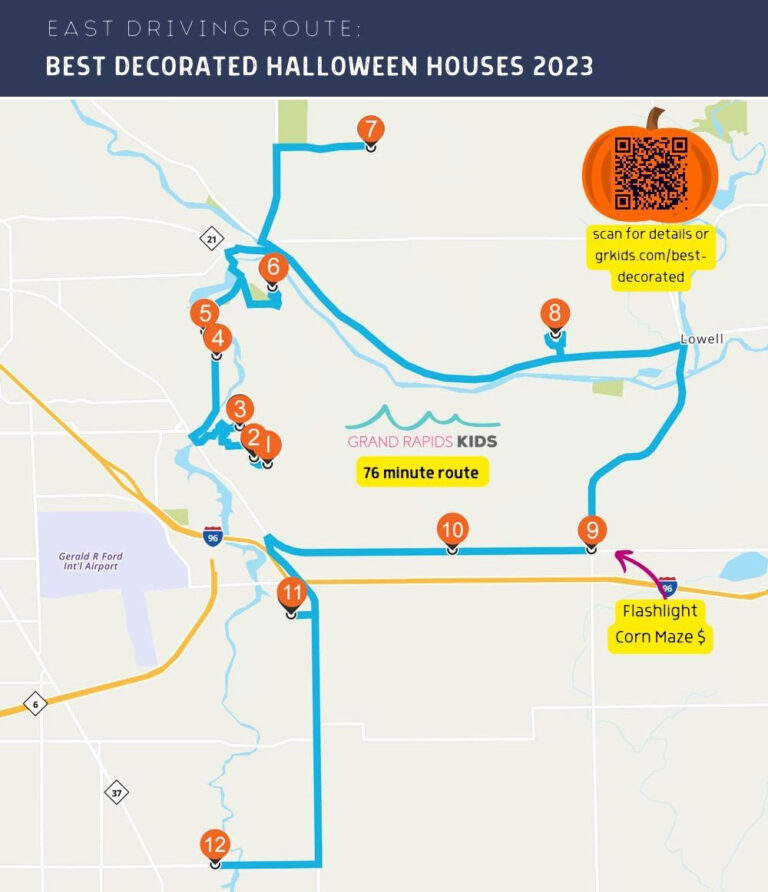 25+ Best Decorated Halloween Houses, 3 Driving Routes - Includes ...